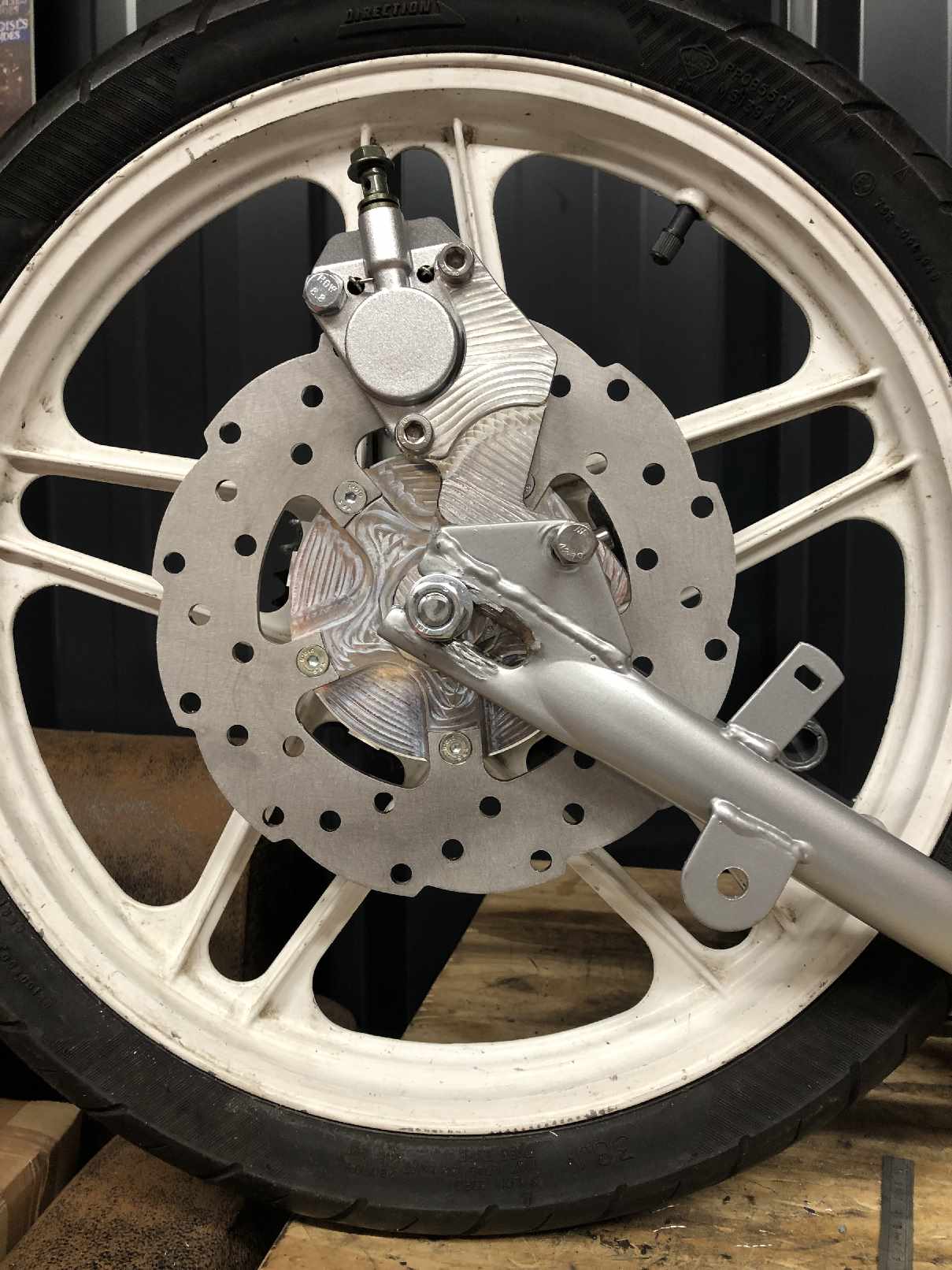 Kit de frein Arrière à disque pour mobylette Peugeot 103 Bras Ovale ou ...